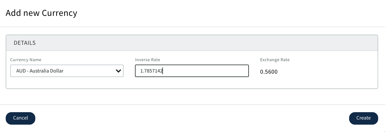Adding Currencies and Exchange Rates – Fabacus