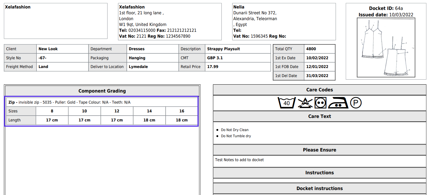 Technology Grading tab – Fabacus